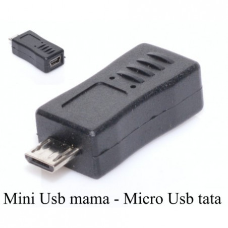 ADAPTOR MICRO USB TATA LA MINI USB MAMA