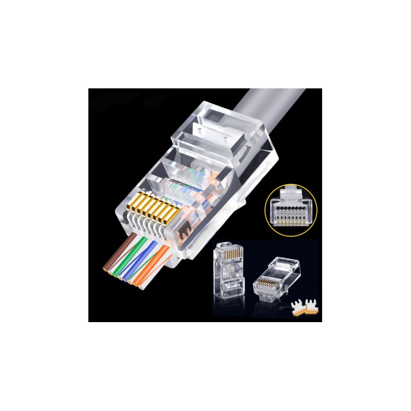 MUFA UTP PLASTIC CAT6E + CUT 100B/SET