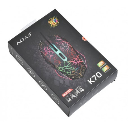 MOUSE GAMING CU LEDURI RGB SI USB K-70